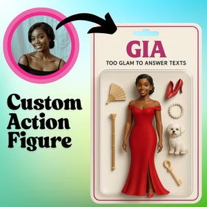 Custom Action Figure Design, Personalized Toy Figure, Gift for Her ...