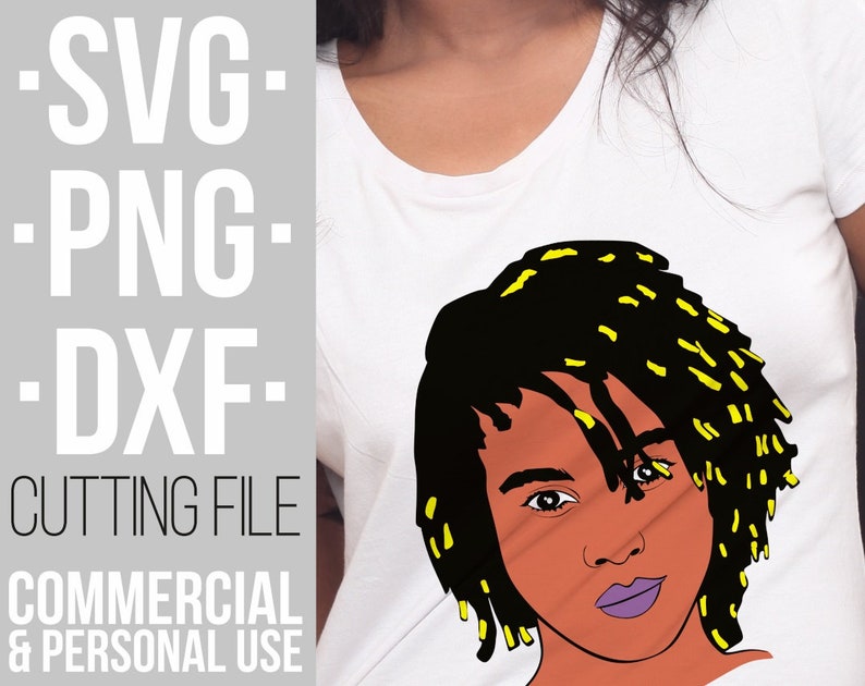 Black Woman With Dreadlocks Svg Afro Girl SVG Black Girl | Etsy
