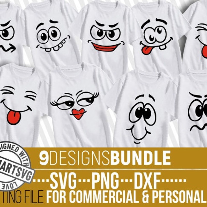 Silly Face Svg - Etsy