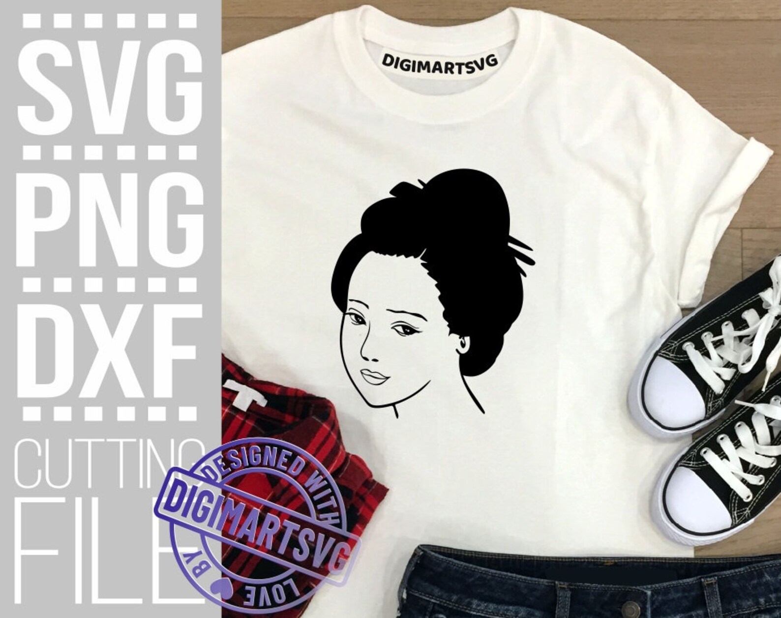 10x Asian Woman Bundle Svg Chinese Svg Japan Thai Girl Svg - Etsy