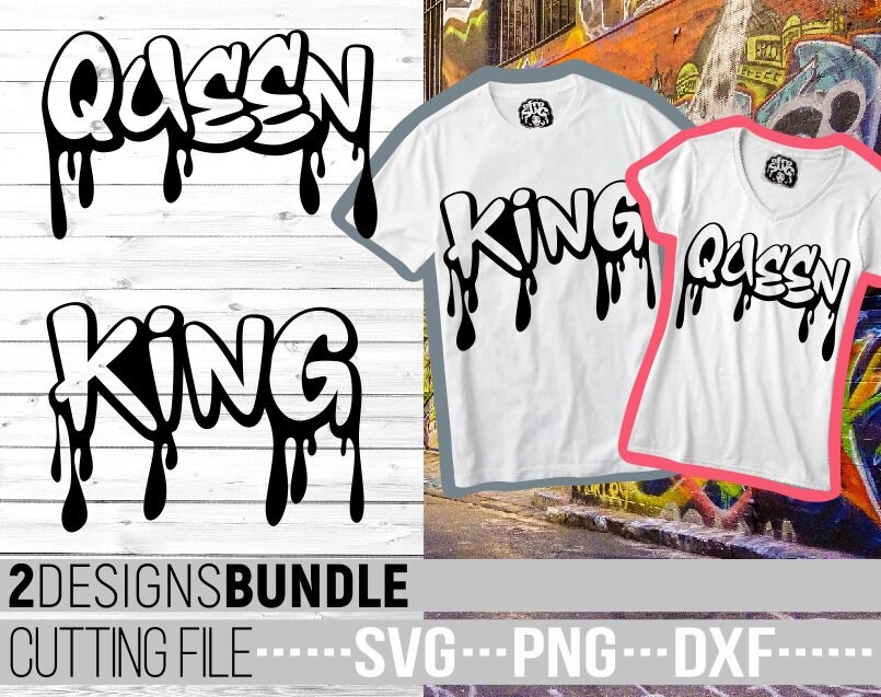 Queen Dripping Svg King Dripping Svg Afro Svg African - Etsy