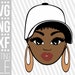 Amazing Black Girl With Cap Svg, Earrings Svg, Melanin, Afro Woman Svg ...