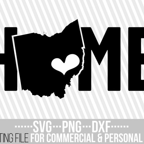 Ohio Map Vector Svg - Etsy