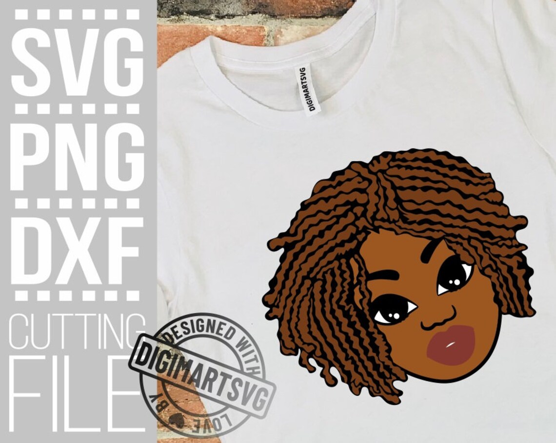 Afro Woman Braids Svg Twist Locs Svg Black Woman Svg Afro - Etsy