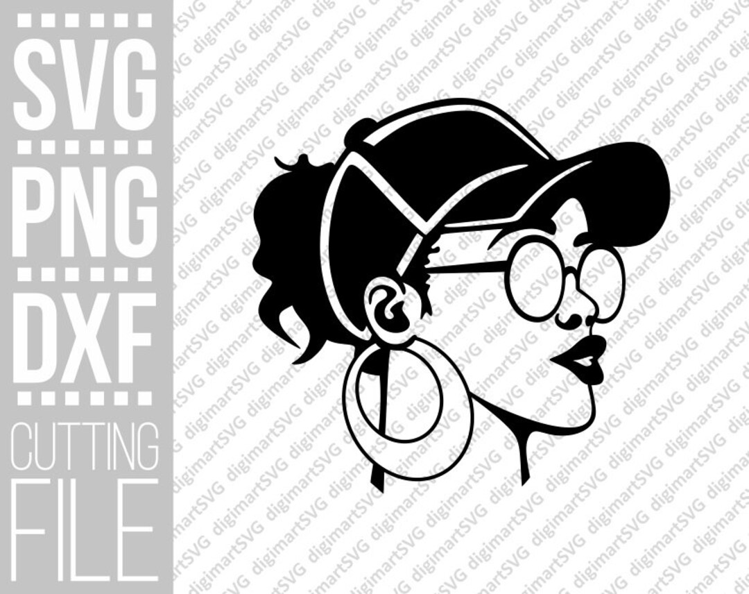 Afro Woman Cap Svg, African American, Woman Svg, Black History PNG ...