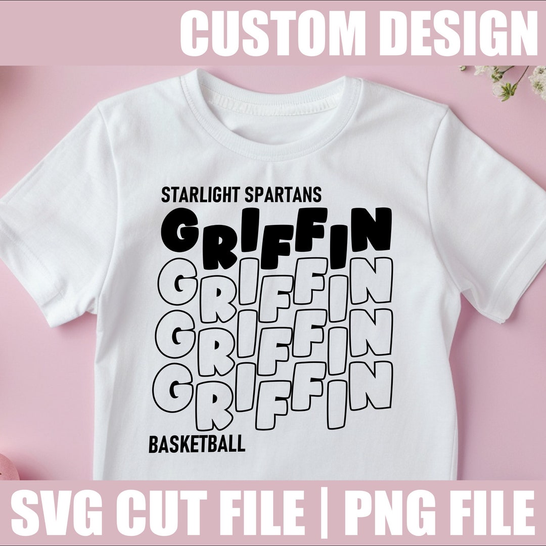 Custom Wavy Stacked SVG, Sport Team Svg, Personalized Logo Design, Your ...