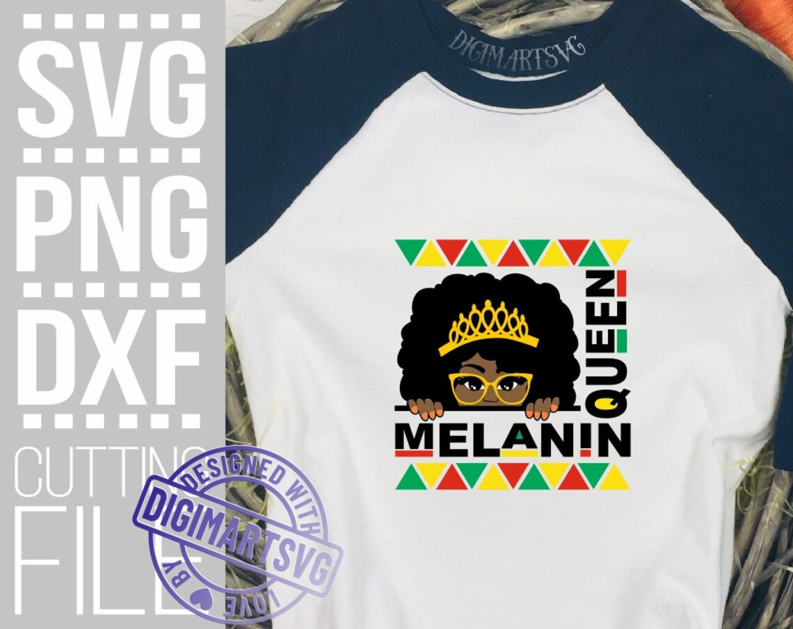 Melanin Queen Svg Melanin Afro Woman Svg Black Girl Magic | Etsy
