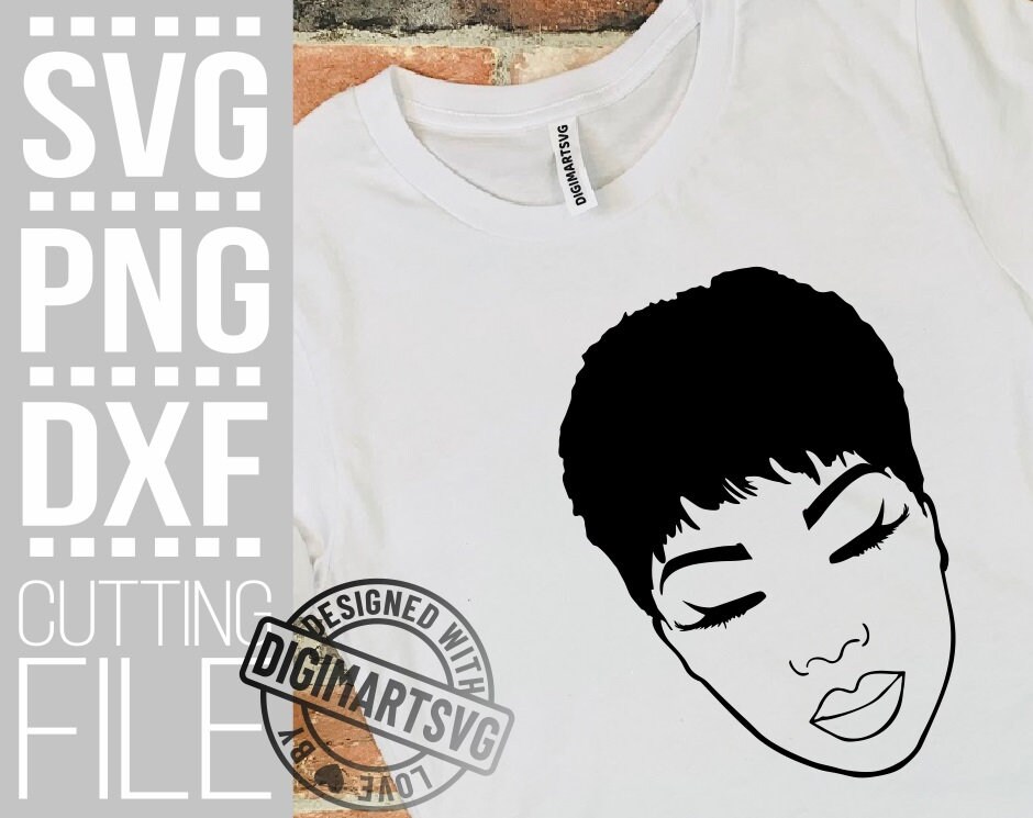 Woman in Short Hair Svg Afro Woman Svg Natural Hair Svg | Etsy Australia