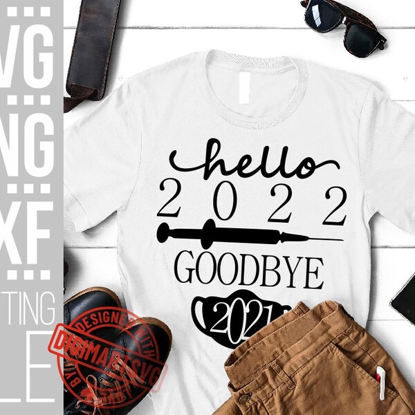 Goodbye 2021 Hello 2022 Svg - Etsy