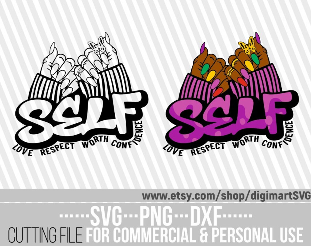 Black Woman Self Love Nails Svg, Self Worth, Black Woman Svg, African ...