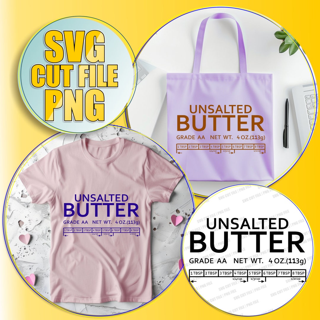 Unsalted Butter SVG File, Trendy Vintage Retro Funny Sarcastic SVG ...