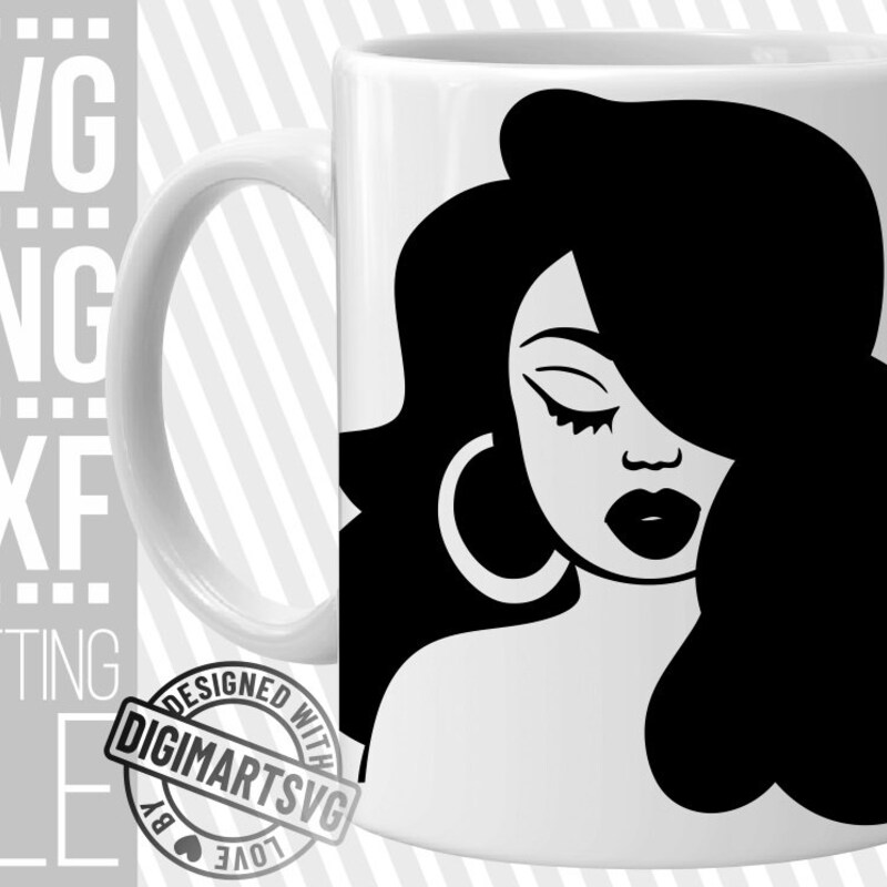 Black Lady Svg - Etsy
