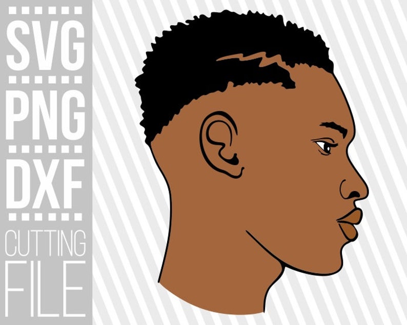 Afro Man Svg Black Man Svg Afro Hair Svg African American - Etsy