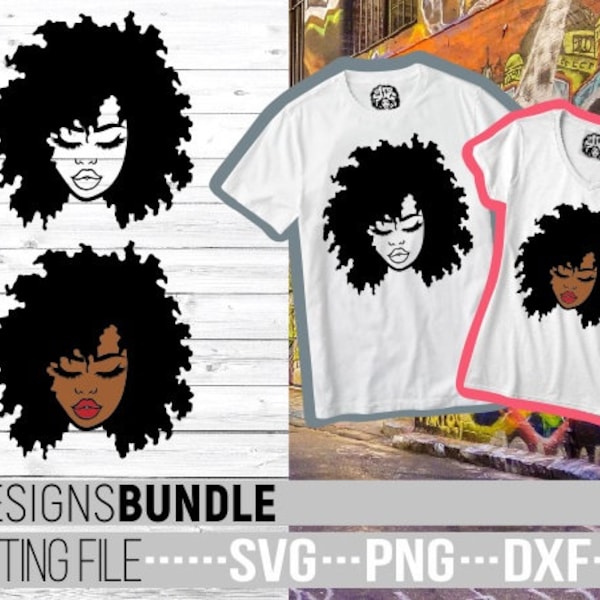 Natural Hair Svg - Etsy