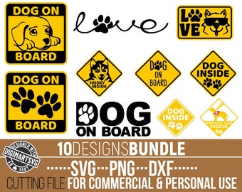 Service Dog on Board Svg - Etsy