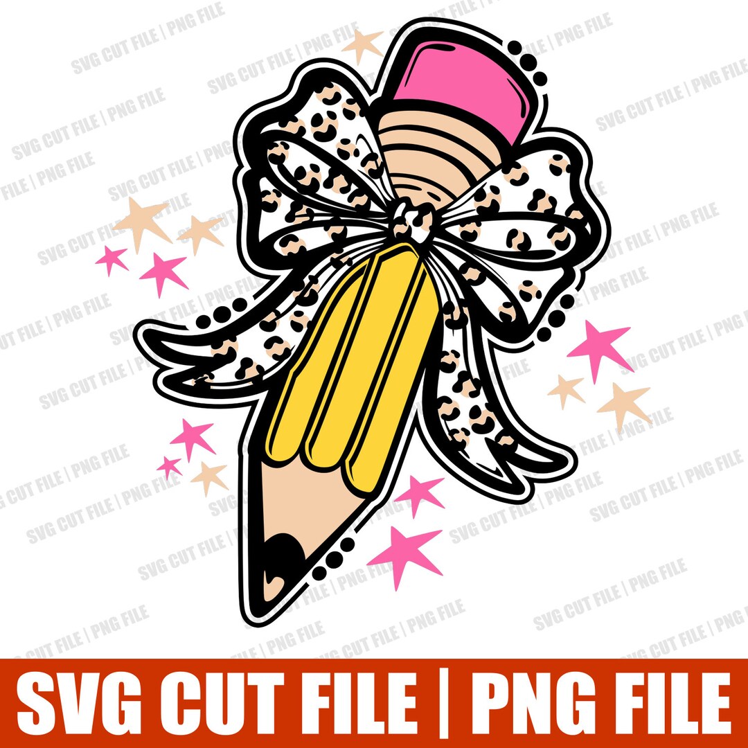 Groovy Pencil Svg, Retro Teacher Svg, Back to School SVG, Clipart, Cut ...