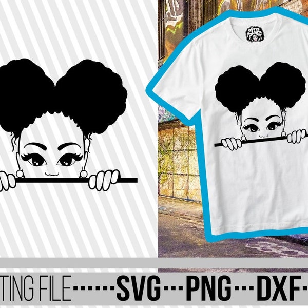 Afro Puff Hair Svg - Etsy