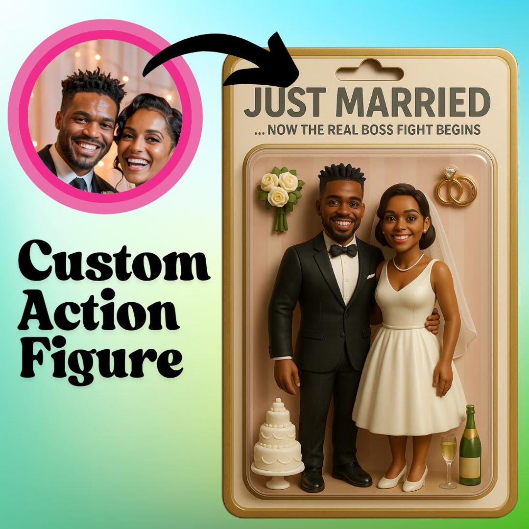 Custom Action Figure Design, Personalized Toy Figure, Gift for Her ...