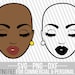 Amazing Bald Woman Svg, Black Girl Svg, Afro Girl , Earrings Svg, File ...