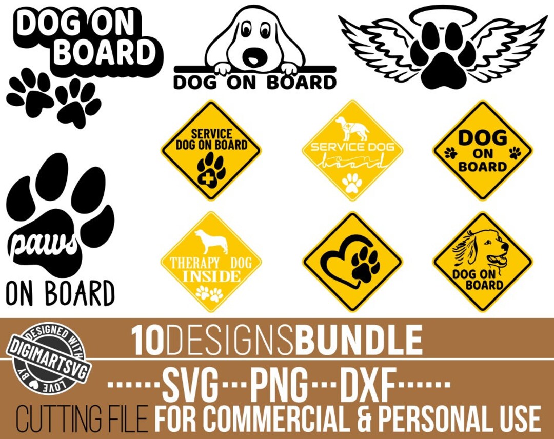 10x Dog Svg Bundle, Dog Svg, Love Dog, Dog Andel Svg, Car Decal, Dog on ...