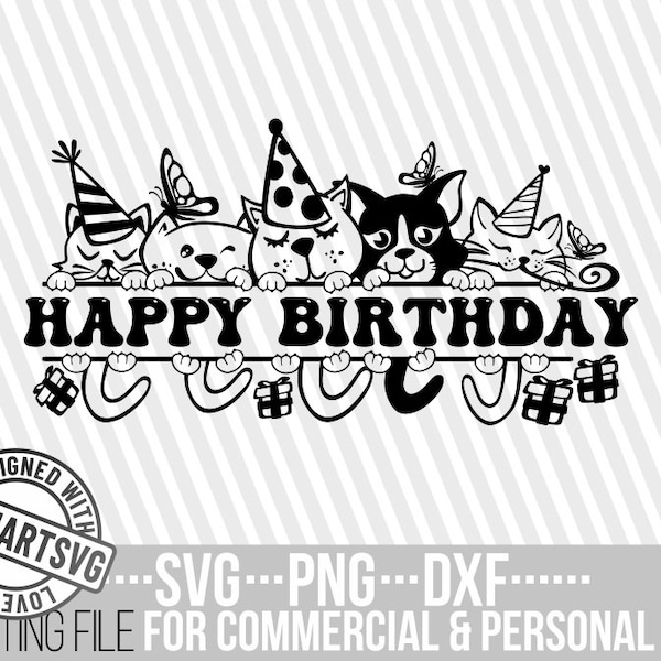 Cat Monogram Svg - Etsy