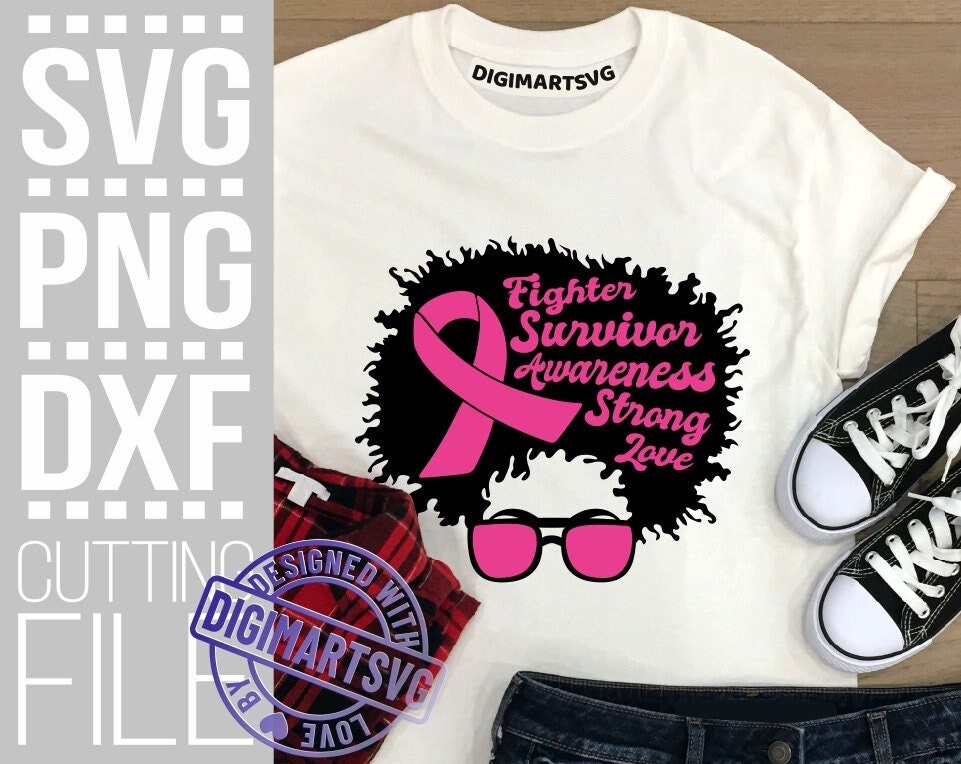 Cancer Ribbon Svg Awareness Ribbon Strong Svg Breast Cancer - Etsy