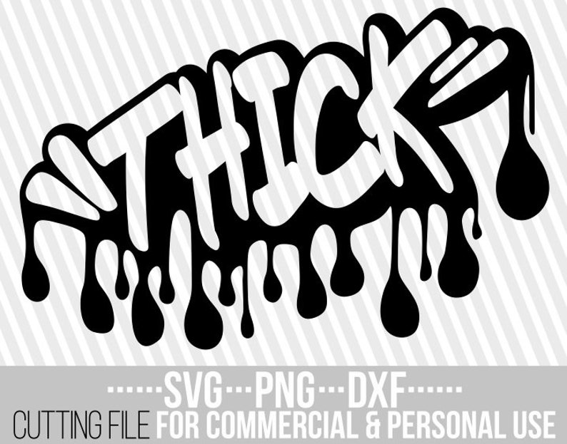 Thick drip svg Afro woman Melanin Black Girl Magic Africa | Etsy