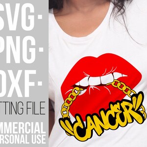 Cancer Svg, Gold Chain Svg, Biting Lips Svg, Zodiac Sign Svg, Horoscope ...