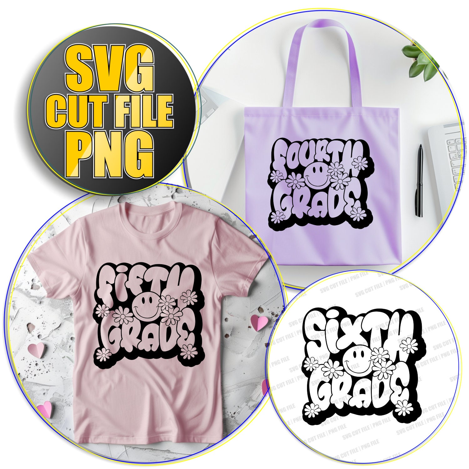 10x Back to School SVG Bundle, Retro Teacher Svg, Clipart, Grade Level ...