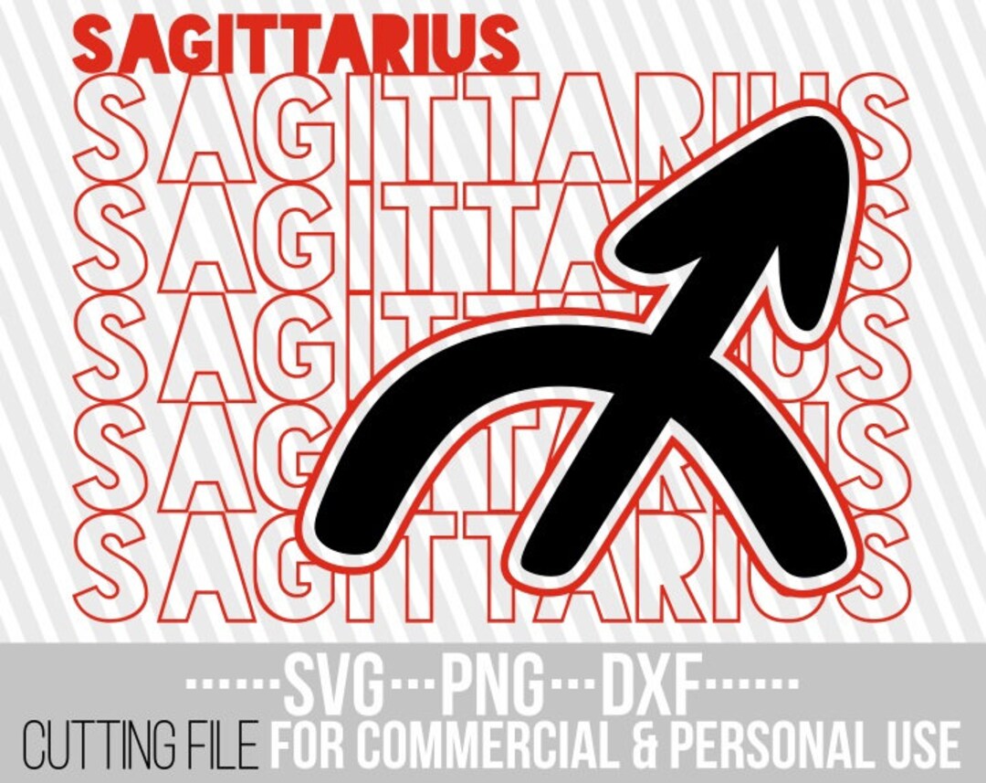 Sagittarius Svg Zodiac Sign Svg Horoscope Dxf Astrology - Etsy