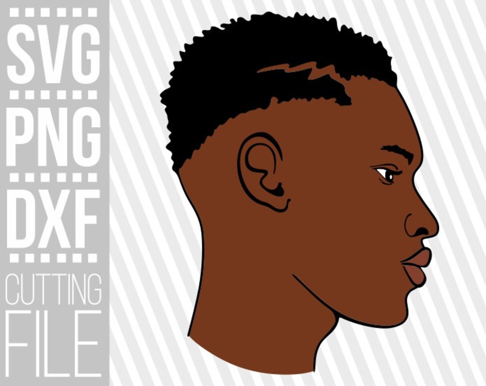 Afro Man Svg Black Man Svg Afro Hair Svg African American - Etsy