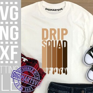 Drip Squad Svg, Melanin Svg, Afro Woman SVG, American American Svg ...