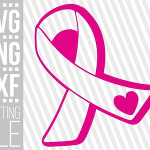 Cancer Ribbon Svg, Breast Cancer, Pink Ribbon Svg, Awareness Ribbon Svg ...