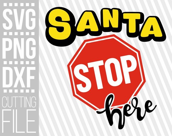 Santa Stop Here Svg Porch Sign Svg Christmas Svg Fall Svg | Etsy