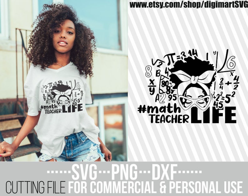 Messy Bun Math Teacher Life Svg Back to School Svg Pi Day - Etsy