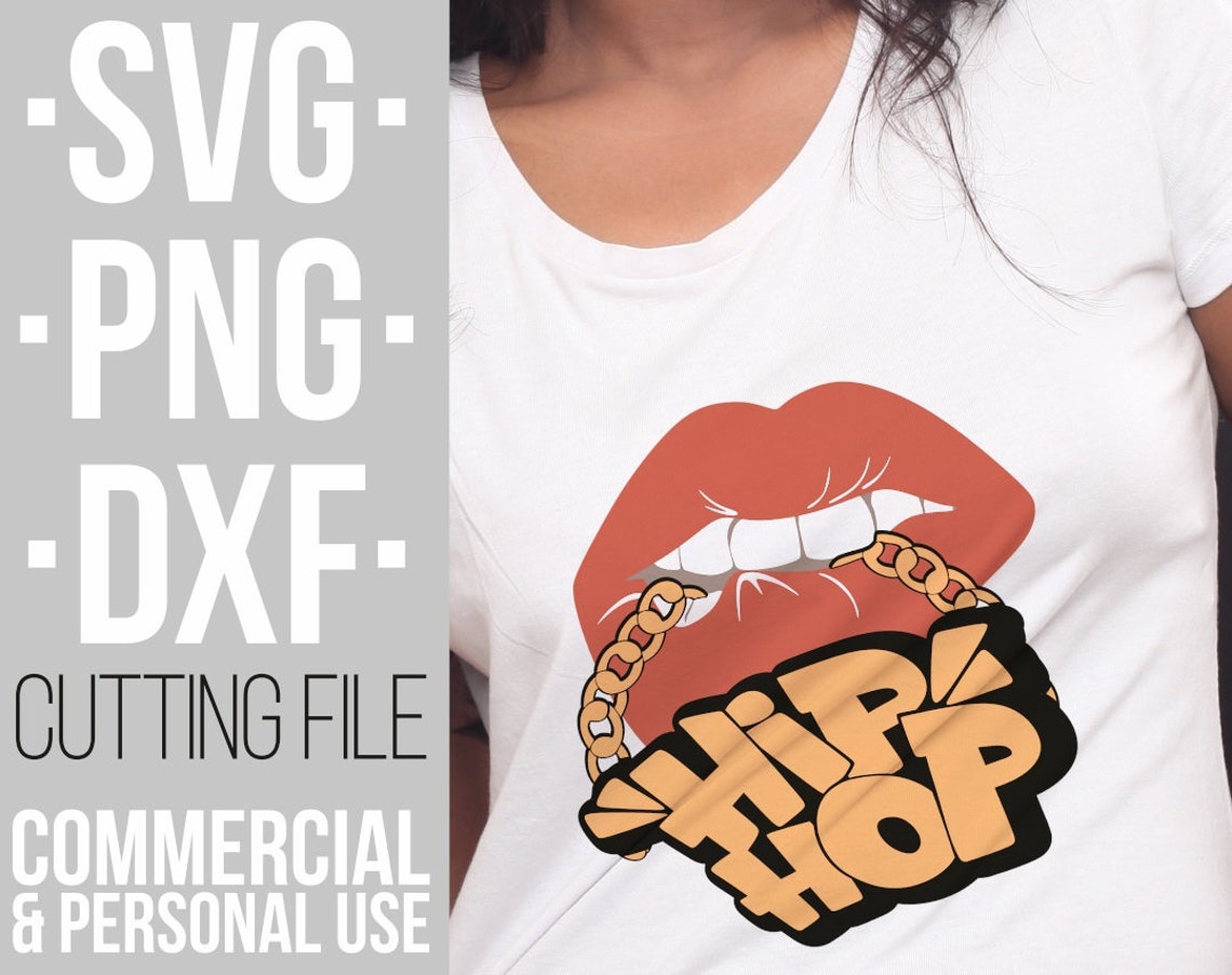 Hip Hop Svg, Graffiti, Gold Chain Svg, Biting Lips Svg, Music, Rap, Old ...