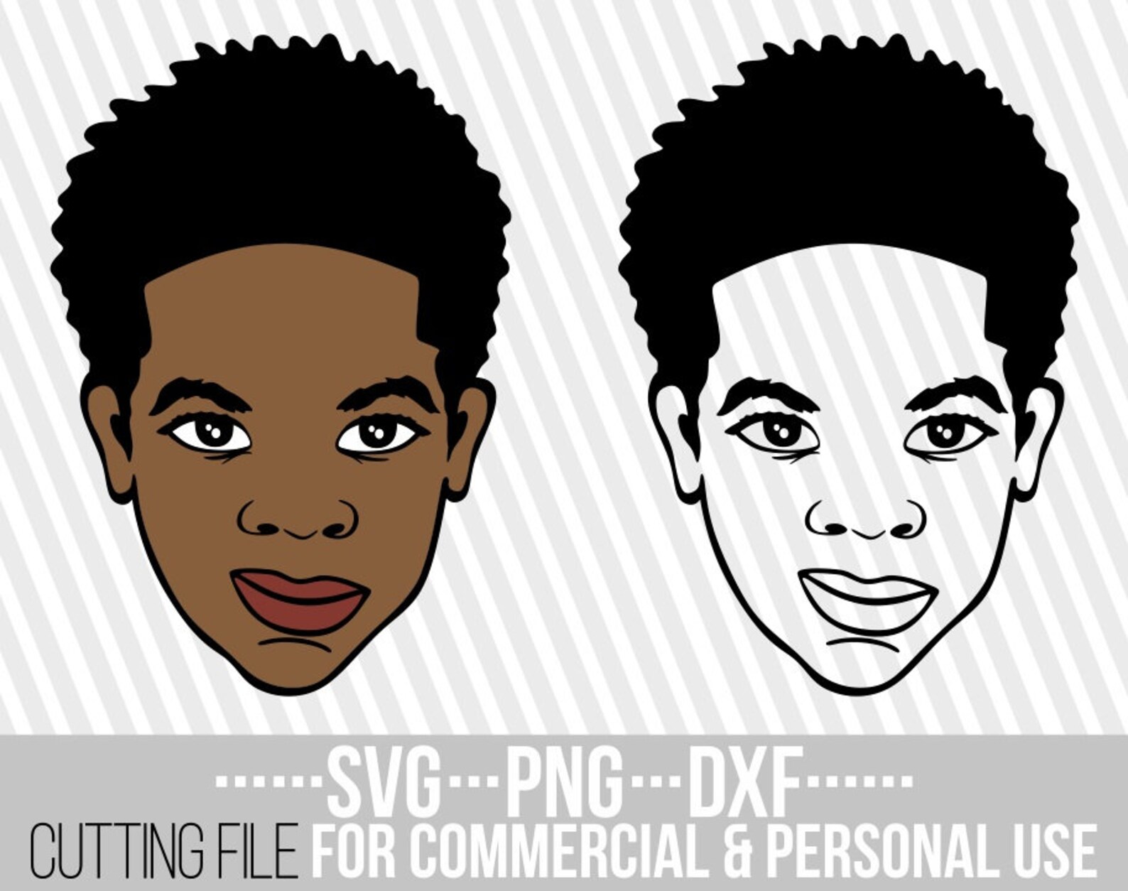 Afro Boy Svg African Svg Black Boy Svg Melanin Svg Afro - Etsy