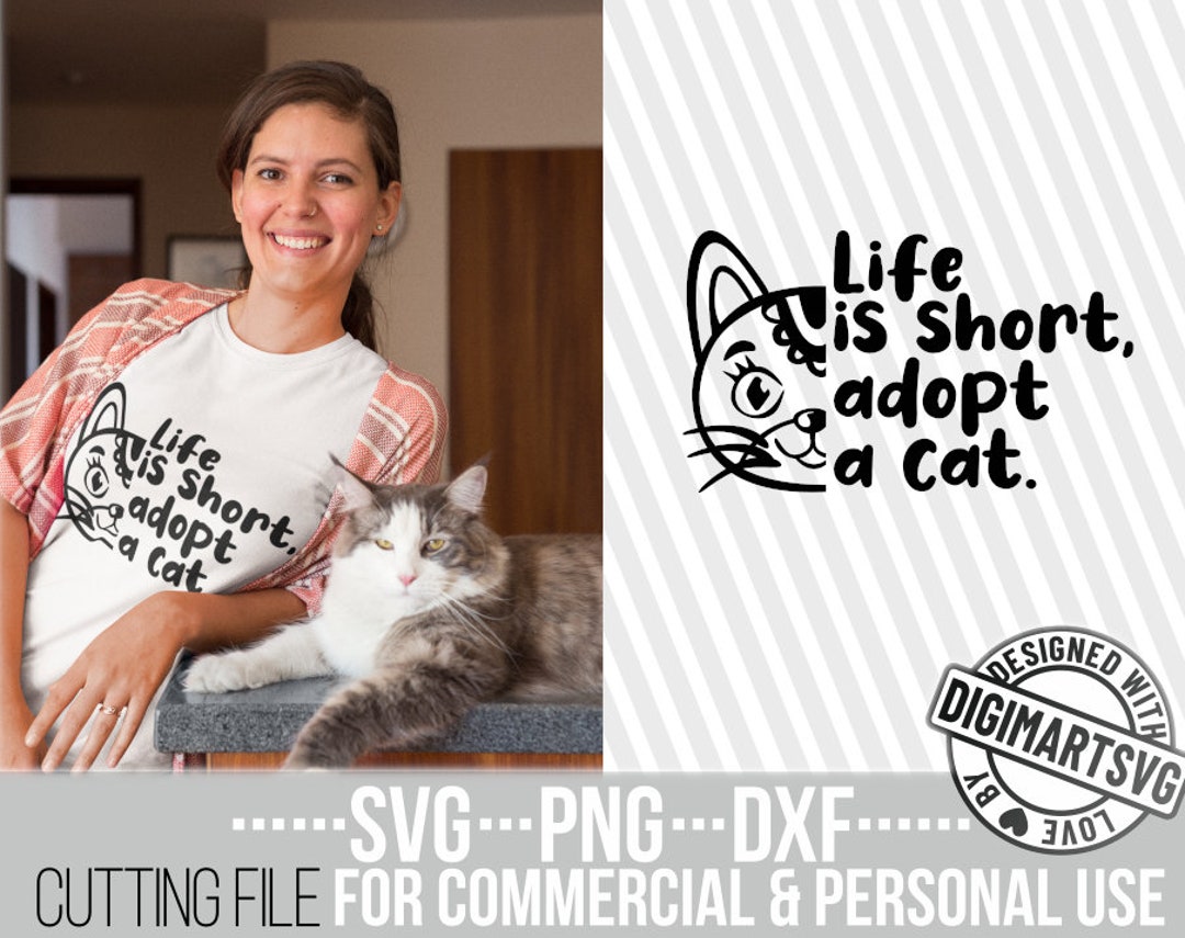 Rescue Cats Svg, Cat Quotes Svg, Animal Svg, Cat Lover, Kitten Svg, Cat ...