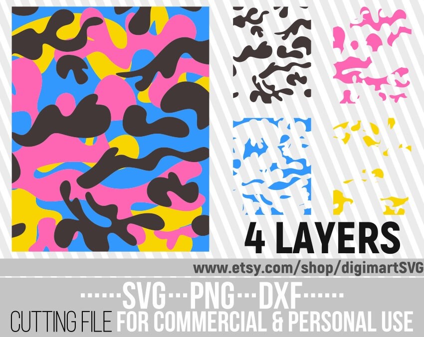 Camouflage Pattern Svg Camo Background Svg Army Camouflage | Etsy