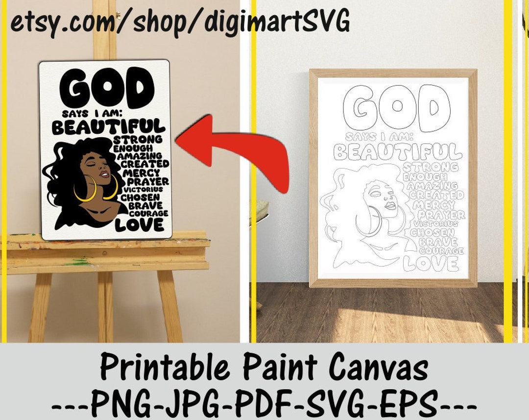 God Says I Am Chosen Coloring Pages, Curly Hair Png, God, Blessed PNG ...