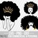 3x Black Queen Svg, Afro Woman SVG, American Woman, Crown Svg, Africa ...