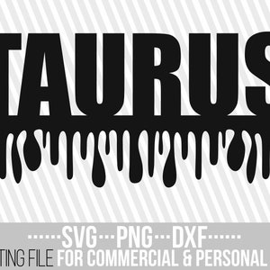 Taurus Svg, Zodiac Sign Svg, Horoscope Dxf, Astrology Svg, Dripping ...
