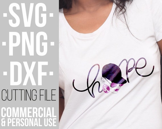 Hope Svg Breast Cancer Pink Ribbon Svg Awareness Ribbon | Etsy