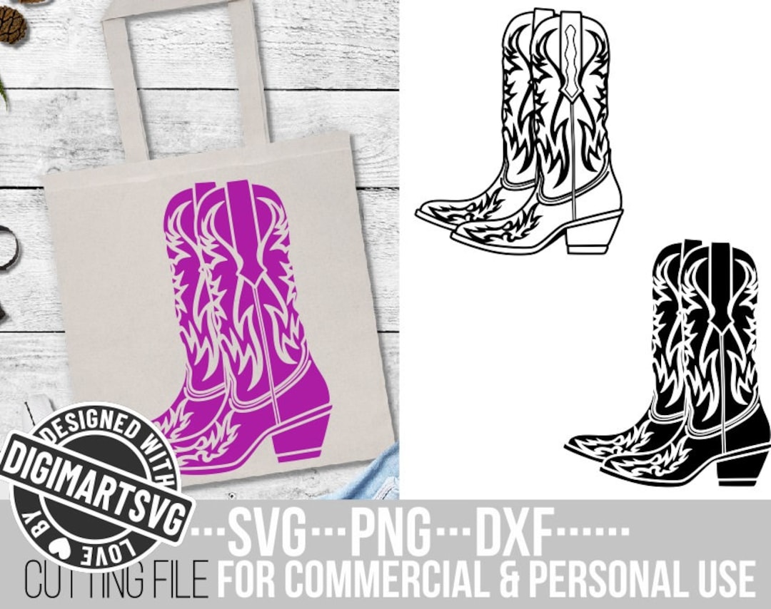 Cowgirl Boots Svg, Cowboy Boots Svg, Fashion Svg, Western Boots Svg ...