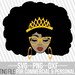 Beauty Black Queen Svg Red Lips Crown Clipart Melanin Afro | Etsy
