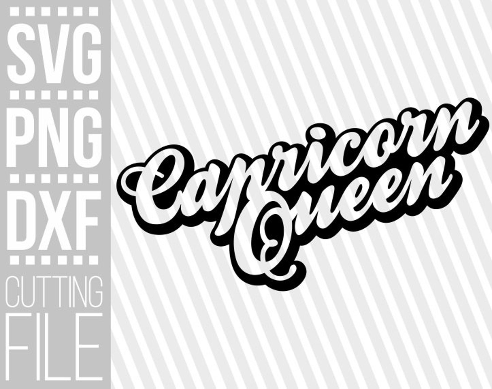 Capricorn Queen Svg Zodiac Sign Svg Horoscope Astrology - Etsy