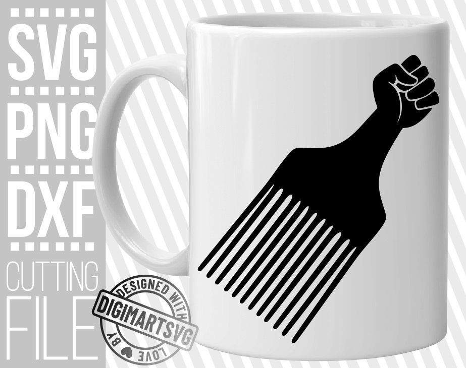 Hair Comb Svg Fist Svg Hair Stylist Svg Hand Svg Power - Etsy