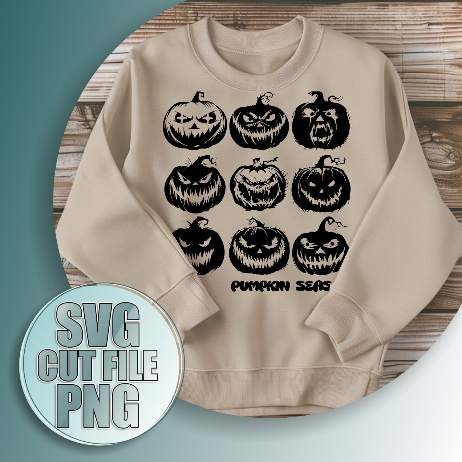 10x Spooky Season SVG Bundle, Ghost SVG, Pumpkin Vector, Fall Svg ...
