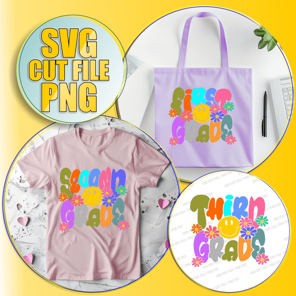 10x Back to School SVG Bundle, Retro Teacher Svg, Clipart, Grade Level ...
