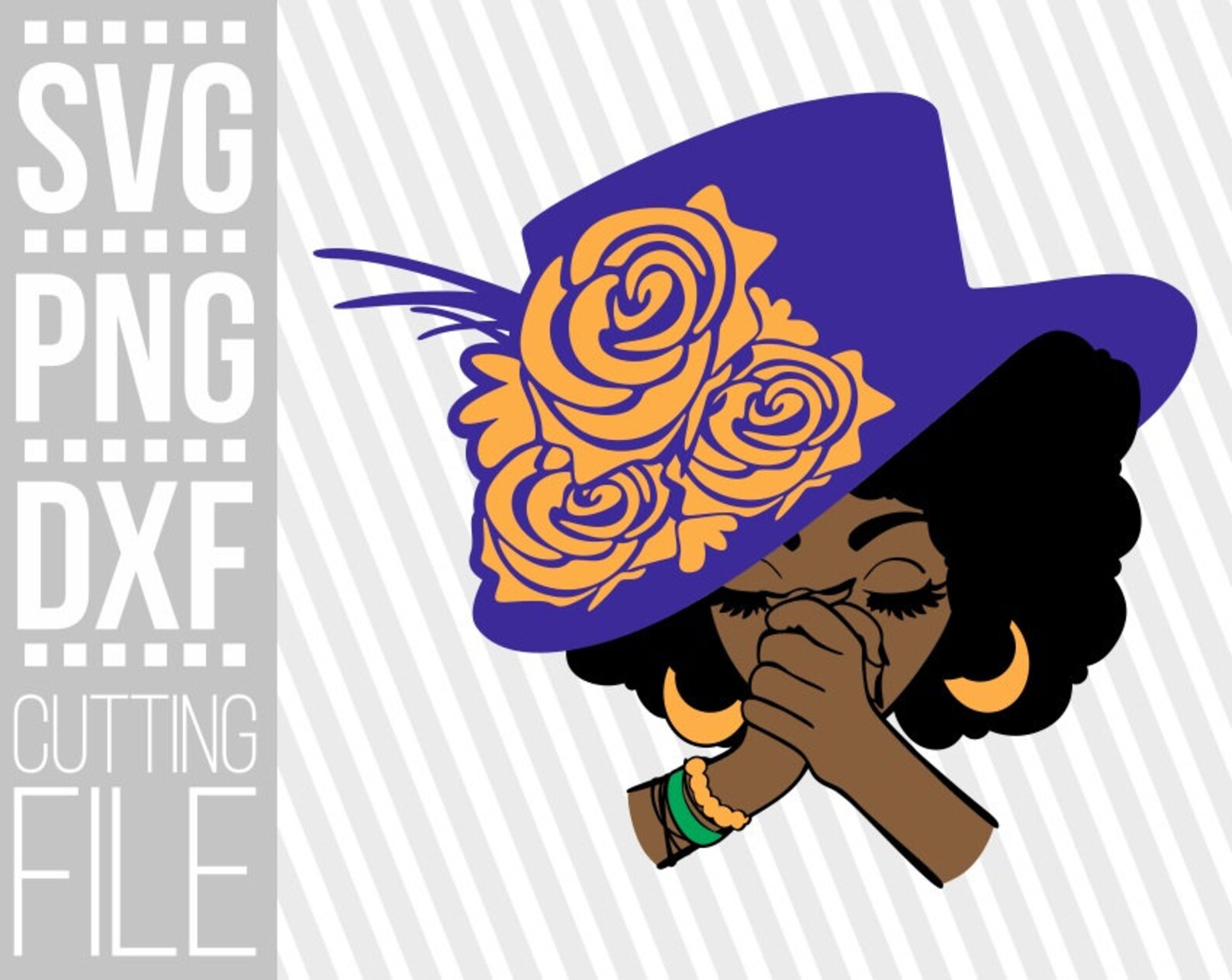 Afro Woman Praying Svg Black Woman Svg Hat Svg Prayer Hands - Etsy